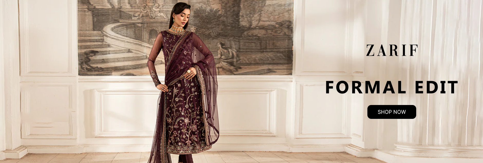 Zarif Formals Unstitched Collection 2025 – Royal Fashion