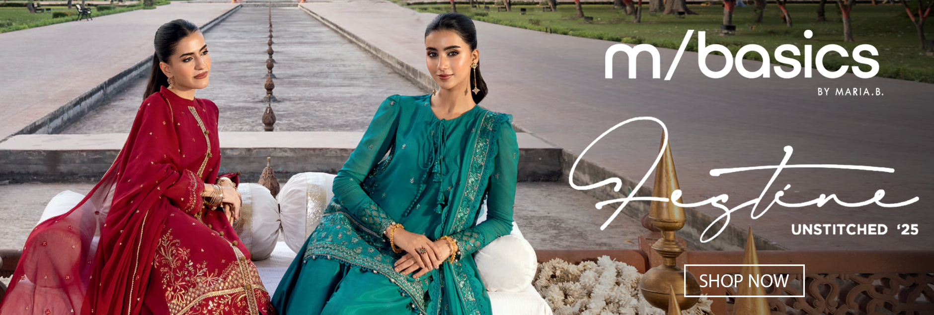M Basics By Maria B Festive Unstitched Collection 2025 – Royal Fashion