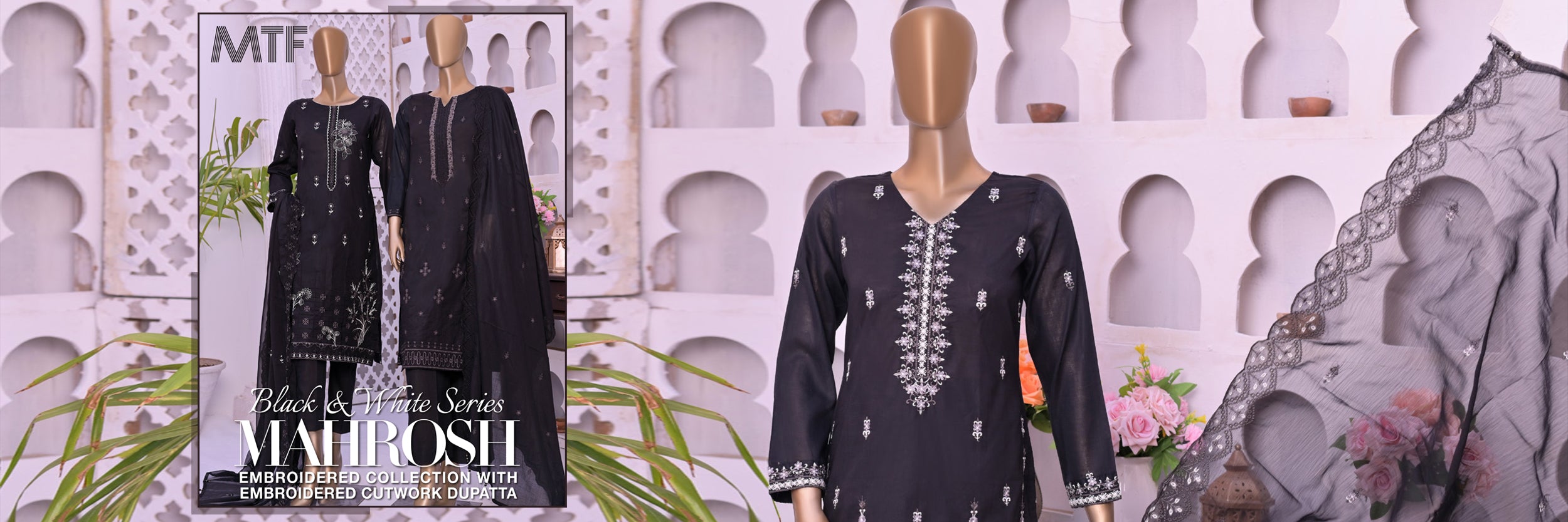 Mahrosh Black & White – Royal Fashion