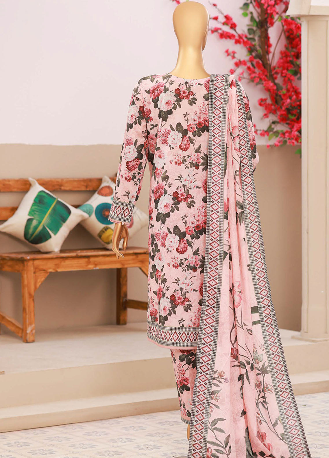 Elegant By HZ Textiles Embroidered Lawn 3 Piece Unstitched Suit HZ26EE ...