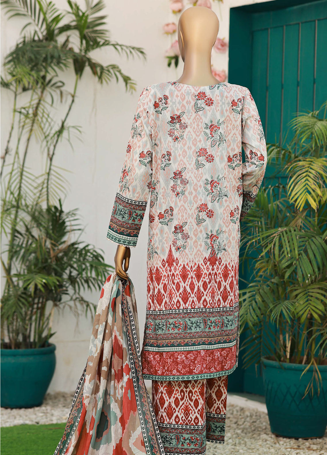Elegant By HZ Textiles Embroidered Lawn 3 Piece Unstitched Suit HZ26EE ...