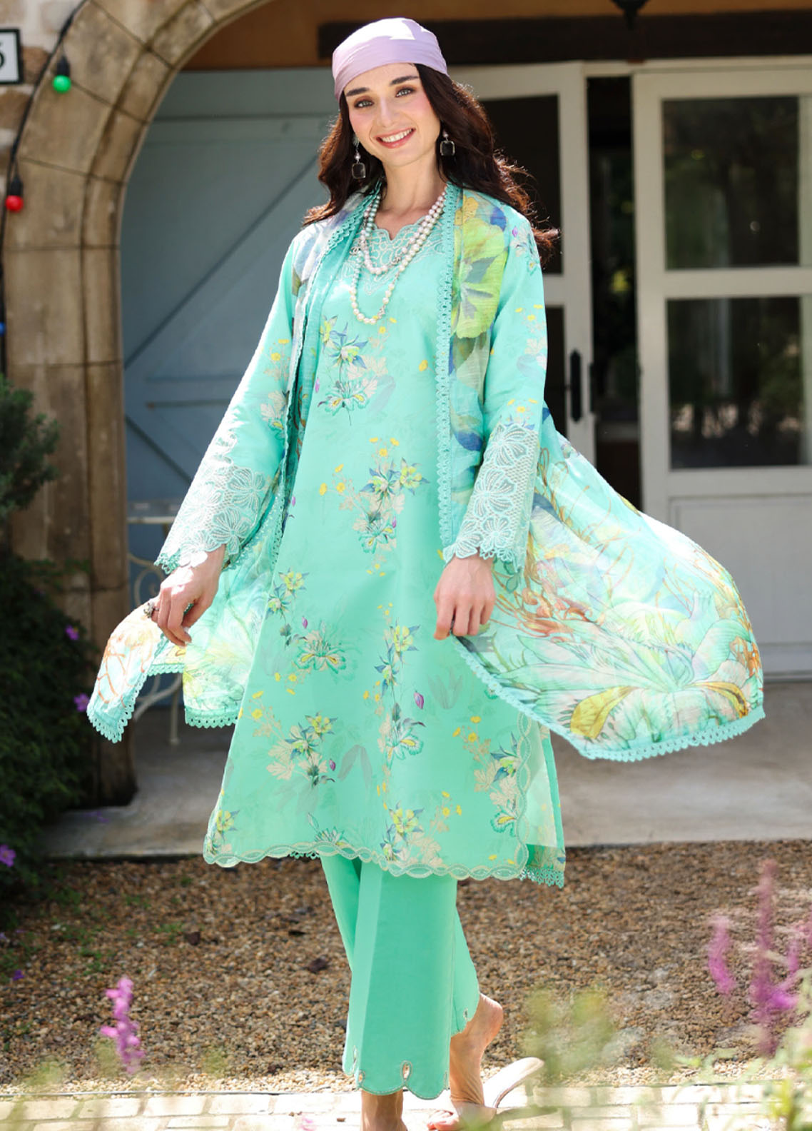 Life Style By Rang Rasiya Embroidered Lawn 3 Piece Unstitched Suit RR2 ...