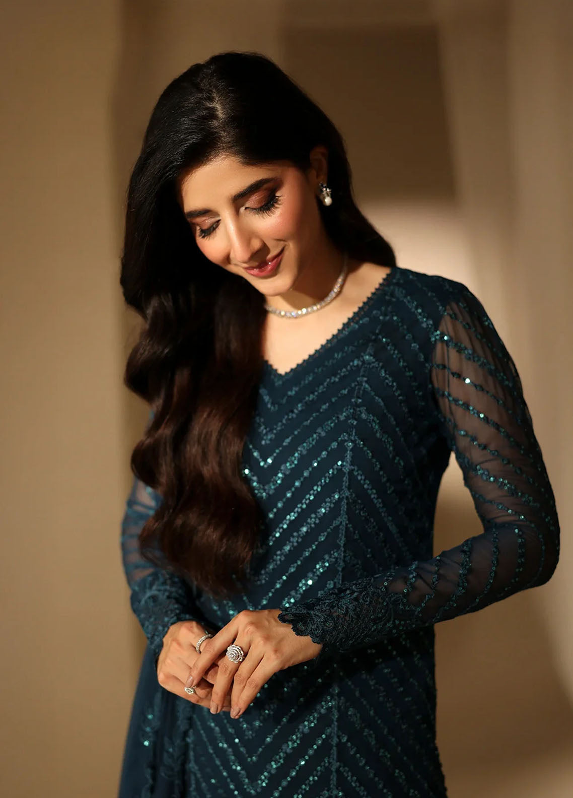 Luxè By Azure Embroidered Chiffon 3 Piece Unstitched Suit AZU25L D-EUP ...