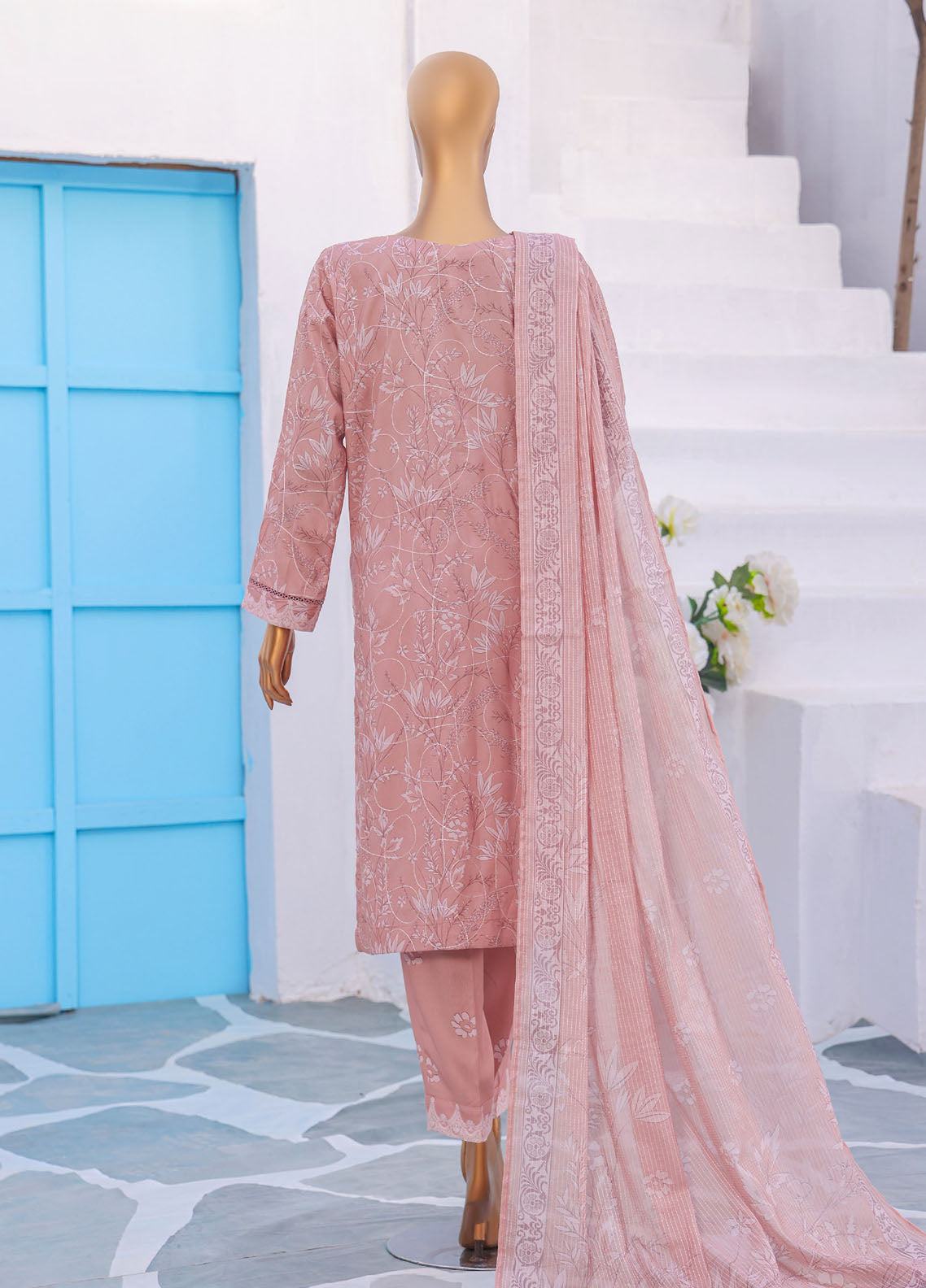 Mother By HZ Textiles Embroidered Linen 3 Piece Unstitched Suit HZ25ML ...