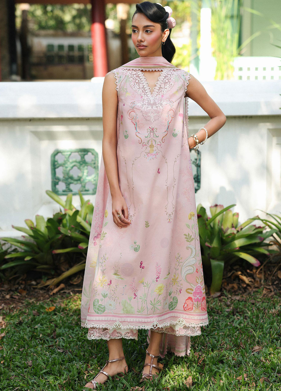 QPrints By Qalamkar Embroidered Lawn 3 Piece Unstitched Suit QLM26QP D ...