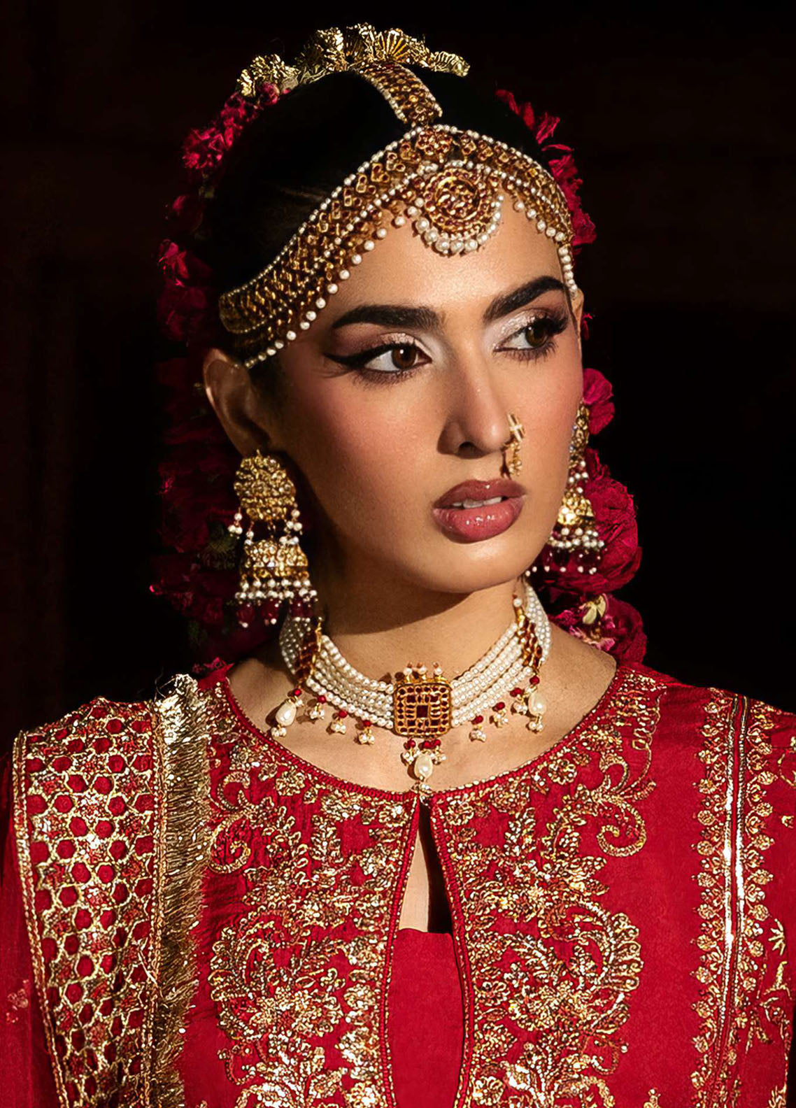 Singhar By Saad Shaikh X Meeral Premium Embroidered Raw Silk 3 Piece U ...