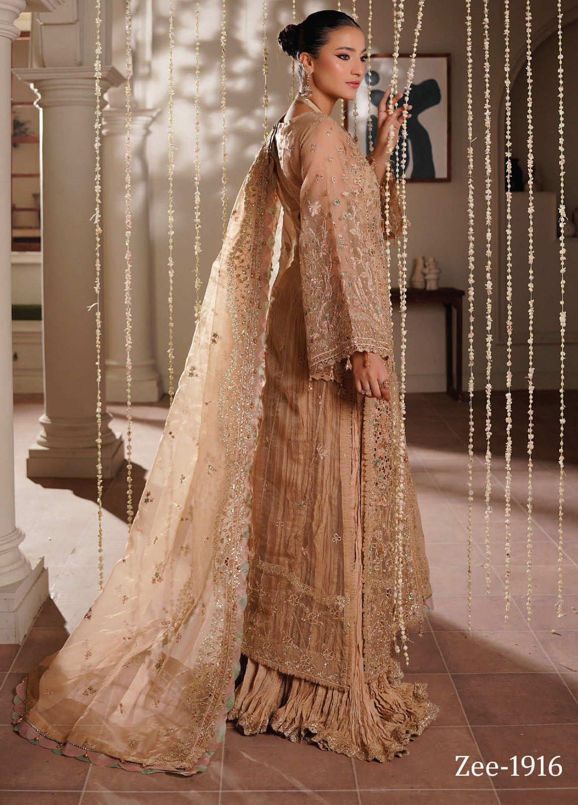 Zeenat By Maryam's Luxury Formals Embroidered Organza 3 Piece Unstitch ...